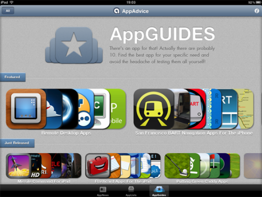 AppAdvice: l'app che da consigli sulle app per iPad! - iPaddisti